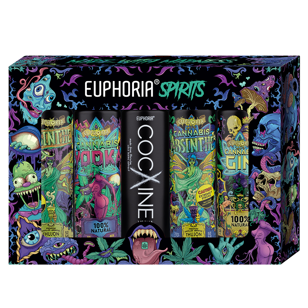 Euphoria Spirits Gift set of 5 miniatures - Euphoria.eu your B2B ...